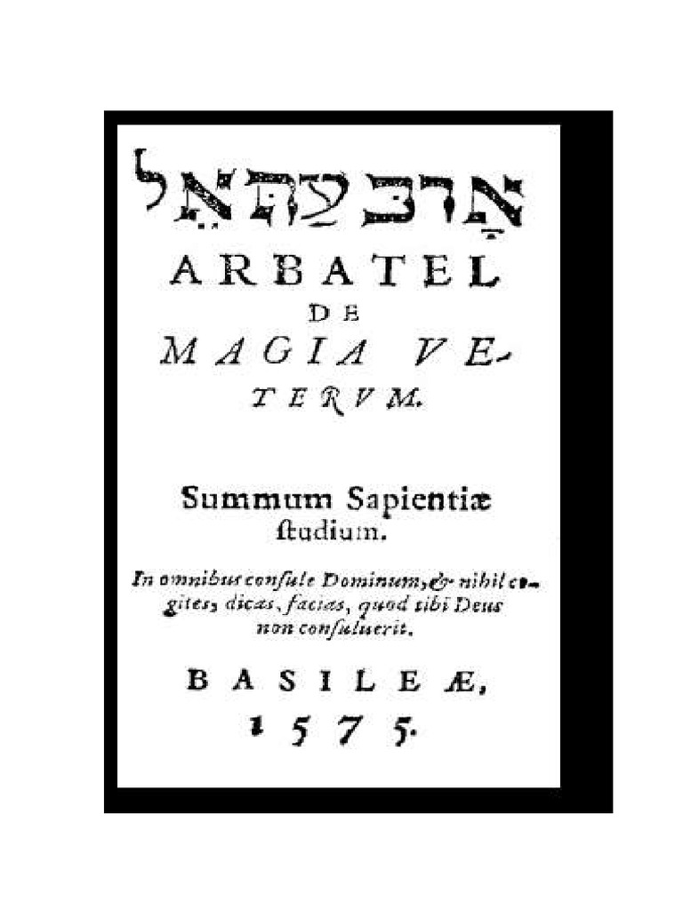 Practice of The Magic of Arbatel | PDF | Esotericism | Spirituality