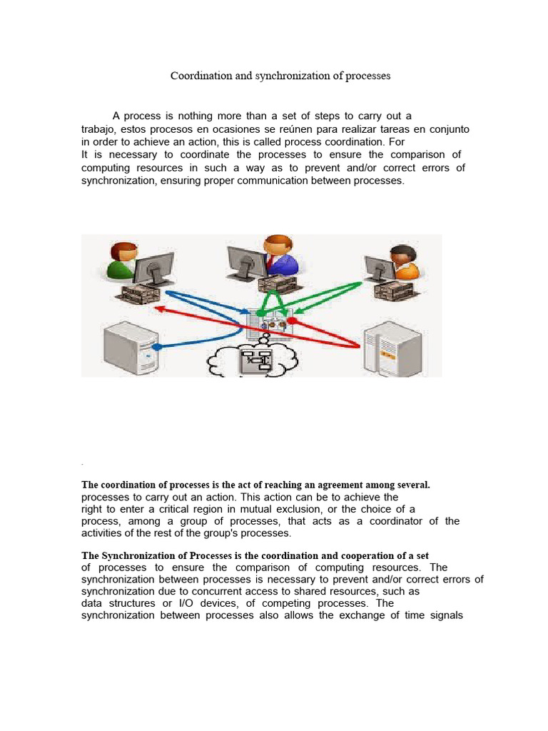 Coordination and Synchronization of Processes | PDF | Computer ...