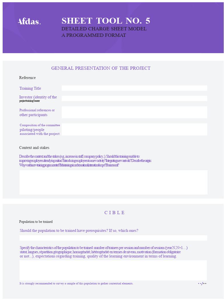 Detailed Training Charge Sheet Model | PDF | Learning | Cognition