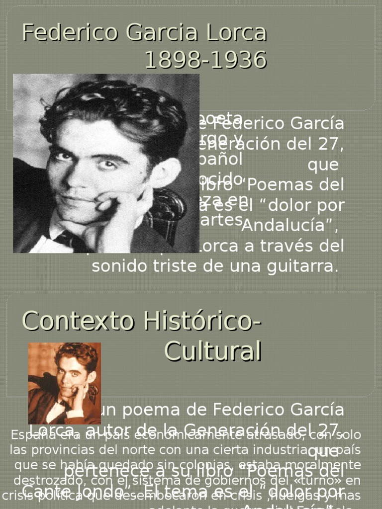 Poema "La Guitarra" de Lorca | PDF | Federico García Lorca | Poesía