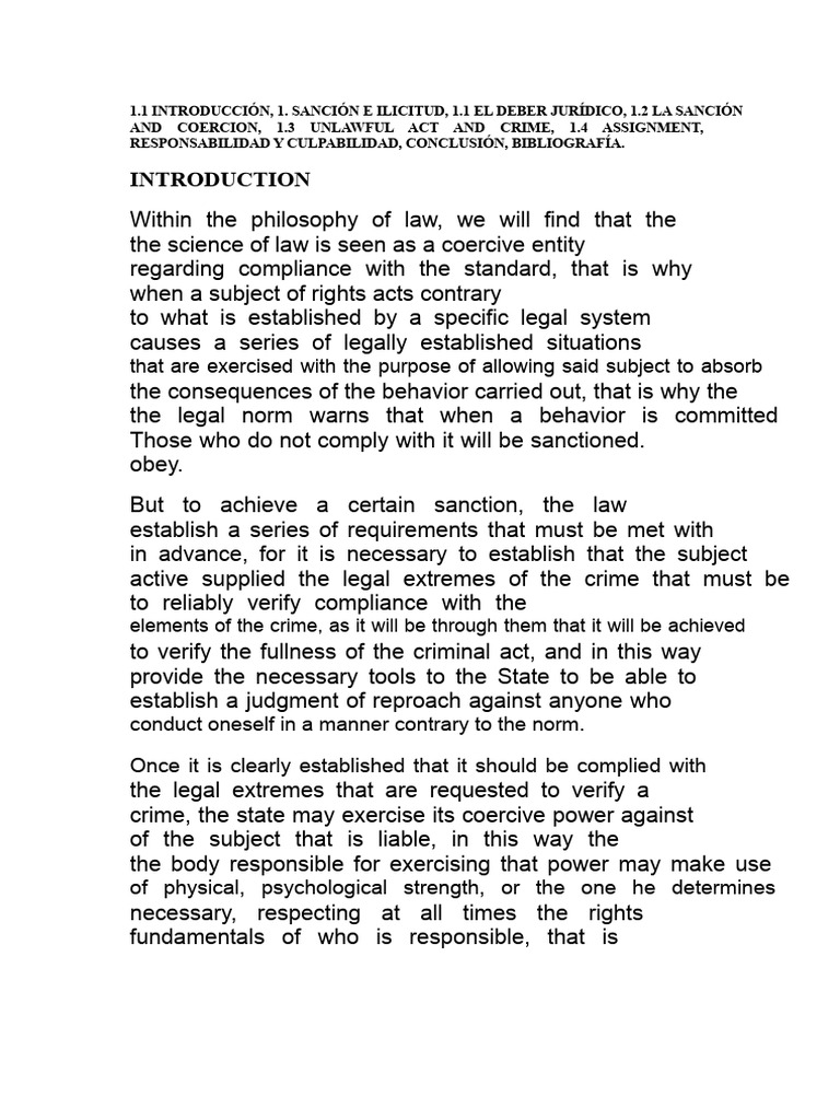 sanction essay | PDF | Crimes | Crime & Violence