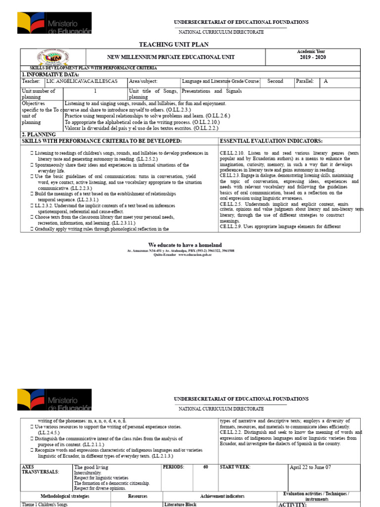 Skills Development Plan for Language | PDF | Linguistics | Communication