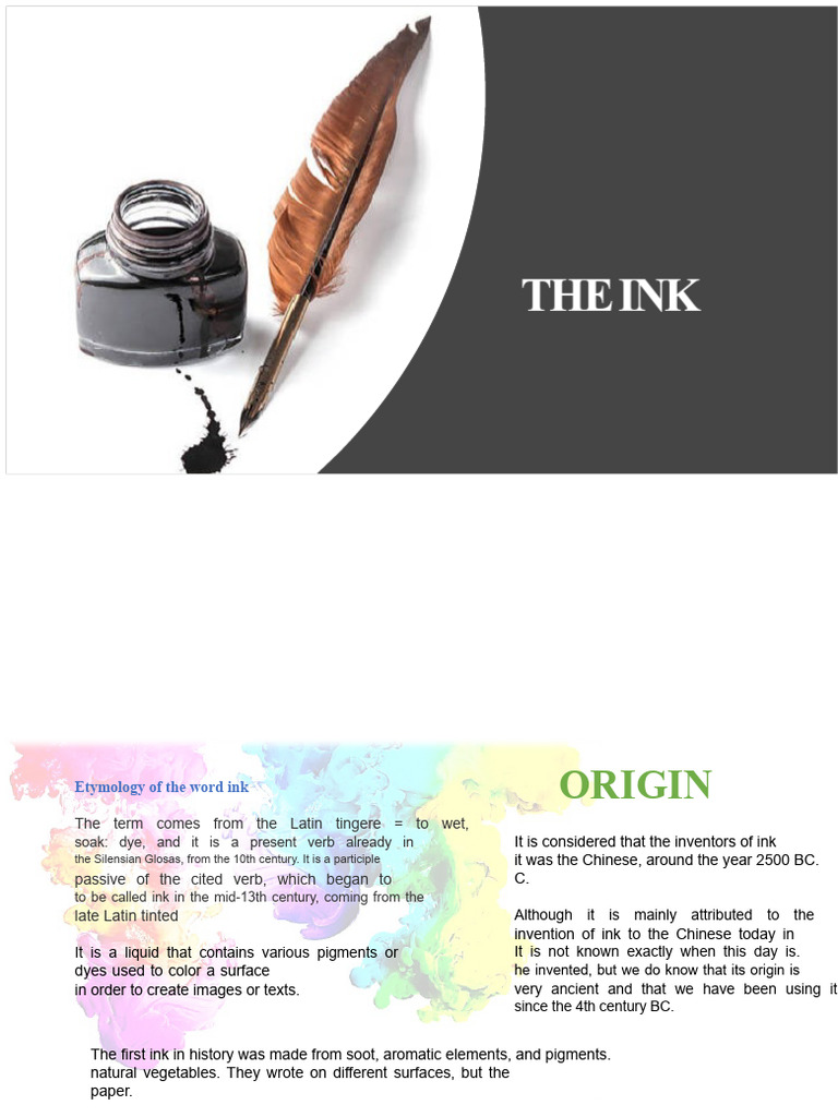 The Ink | PDF | Ink | Acrylic Paint