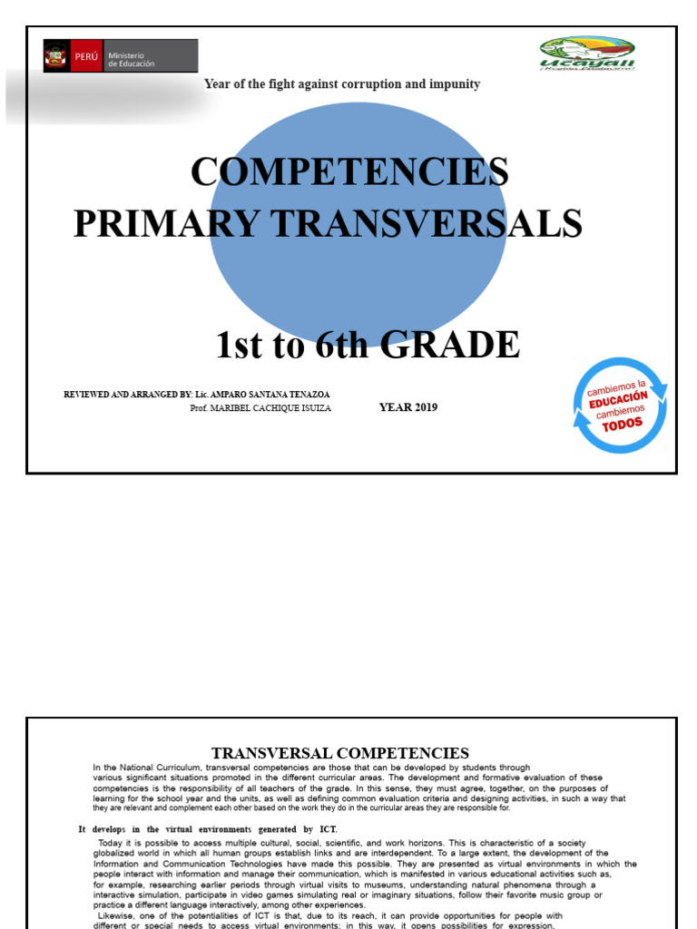 Cross-Curricular Competencies Primary | PDF | Educational Technology ...