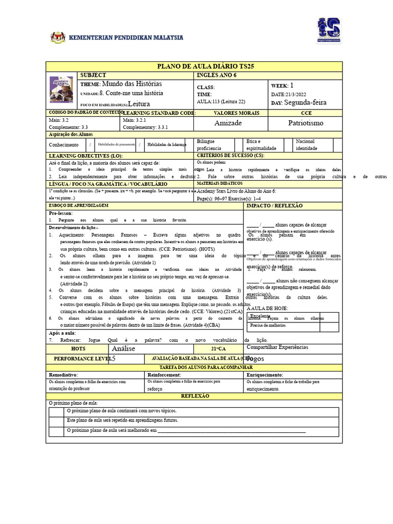 9. BI Y6 LP TS25 (Unidade 8 - Conte-me uma história - LP 113-128) | PDF | Dorothy Gale | Aprendizado