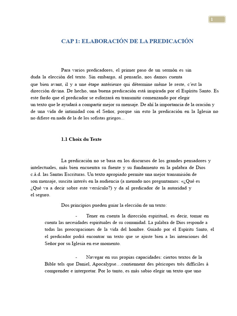 Guía para Predicación Efectiva | PDF | Biblia | Sermón