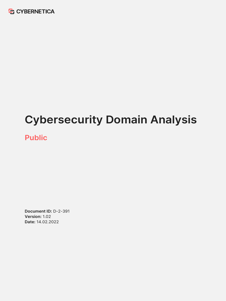 Cyber Sec Domain Analysis 2 2f75b4512f | PDF | Computer Security | Security