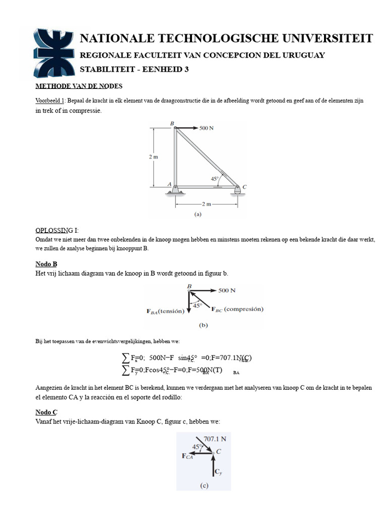 Voorbeeld Methode Van de Noden | PDF