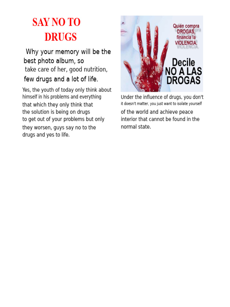 Say No To Drugs | PDF