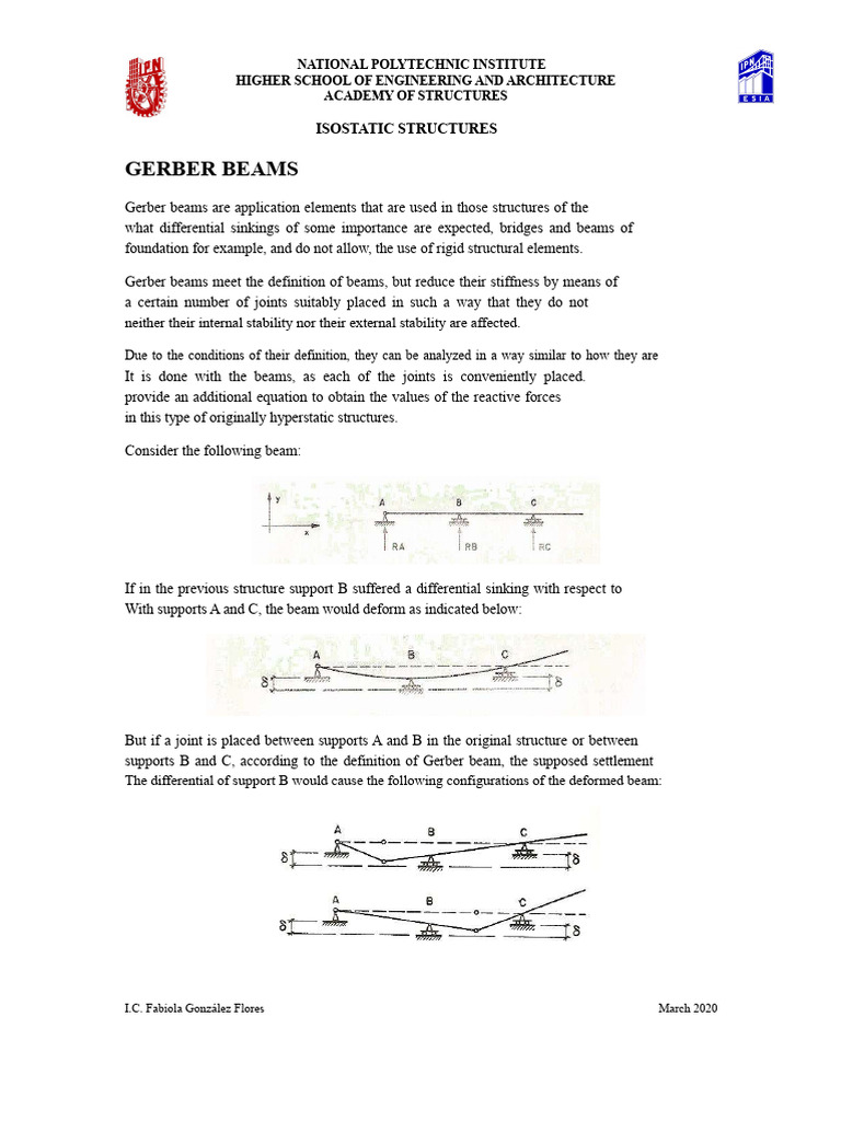 Gerber Beams | PDF | Beam (Structure) | Force