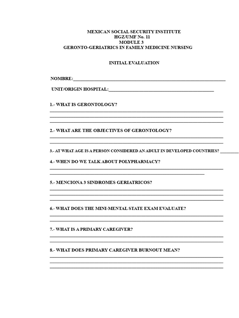 Gerontology Exam | PDF | Geriatrics | Human Development