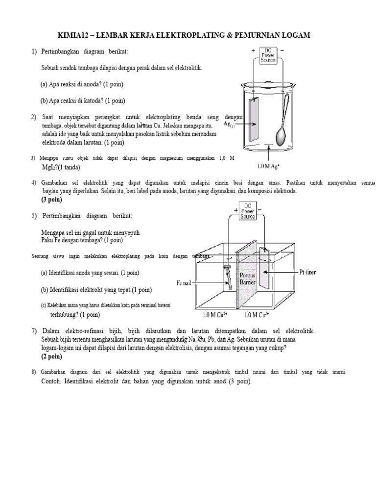 Panduan Lengkap Elektroplating dan Pemurnian Logam | PDF