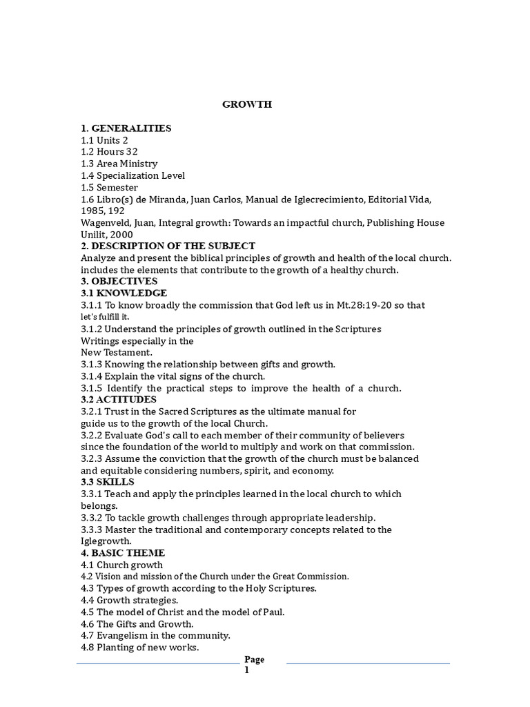 Church Growth. | PDF | Acts Of The Apostles | Jesus