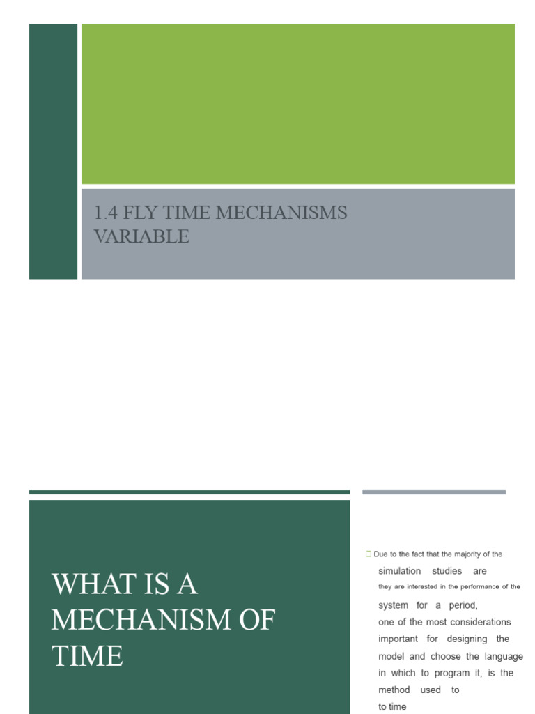 Simulation Time Advancement Mechanisms | PDF | Time | Simulation
