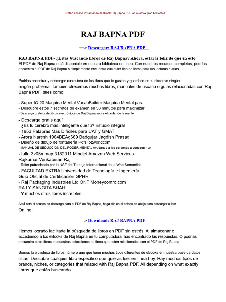 Raj Bapna | PDF | Informática | Multimedia
