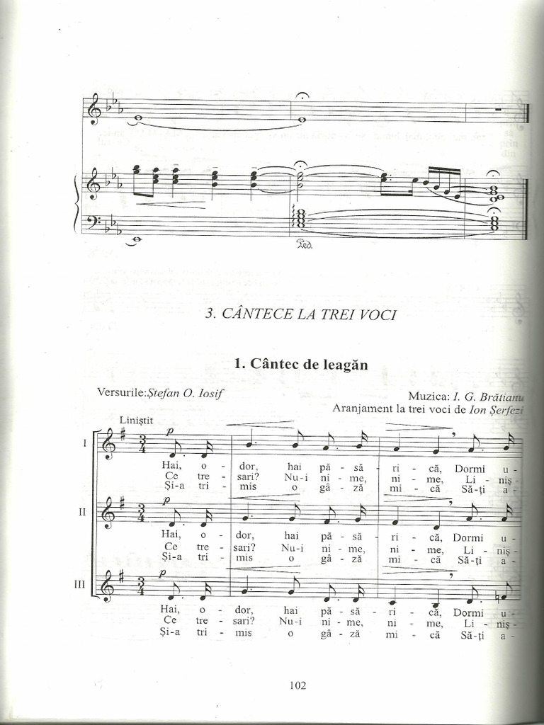 Cantece de Leagan 3 Voci | PDF