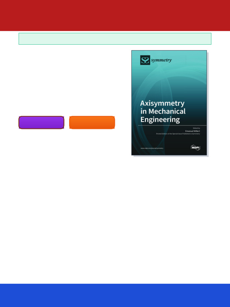 Axisymmetry in Mechanical Engineering 1st Edition Emanuel Willert ...