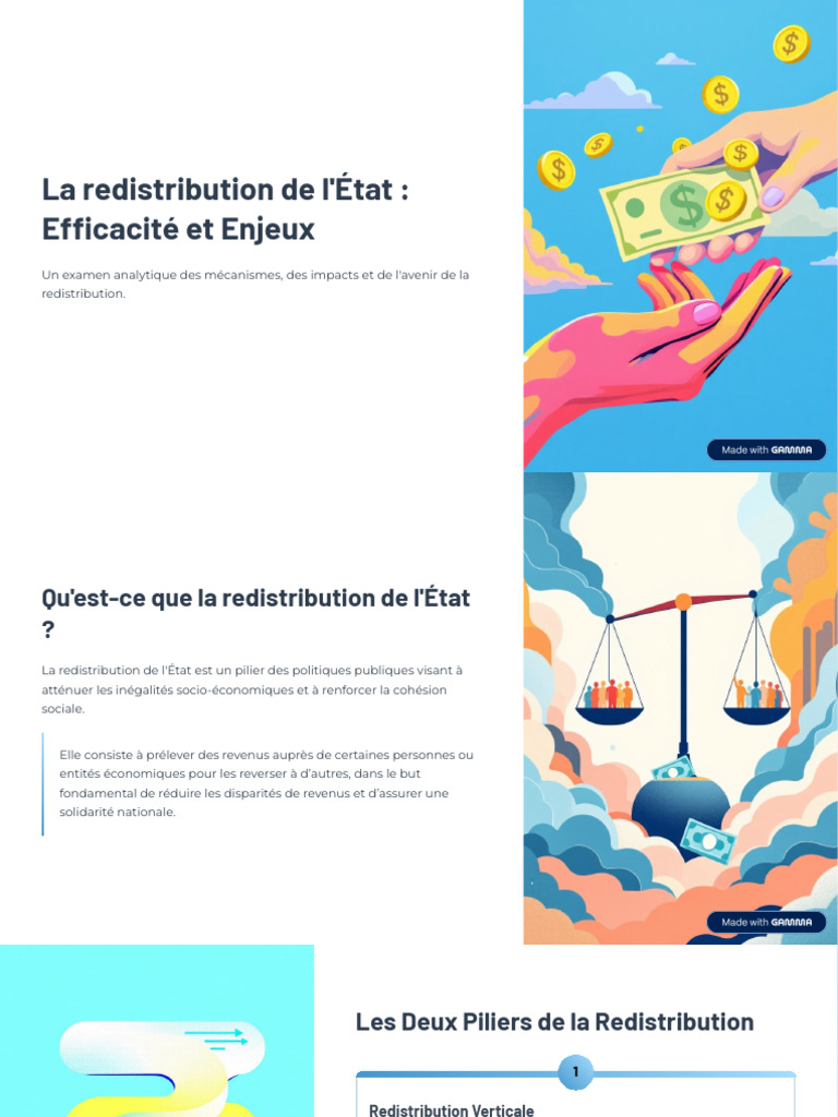 Redistribution de l'État : enjeux et défis | PDF | Économie | Économie