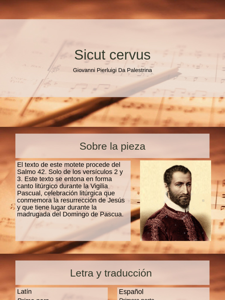 Sicut Cervus | PDF