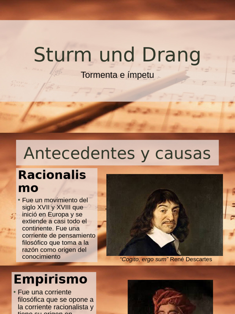 Sturm Und Drang Presentacion | PDF | Johann Wolfgang von Goethe