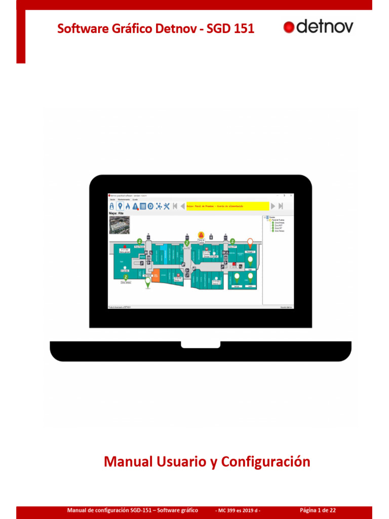 Configuración del Software Detnov SGD-151 | PDF | Botón (Computación ...