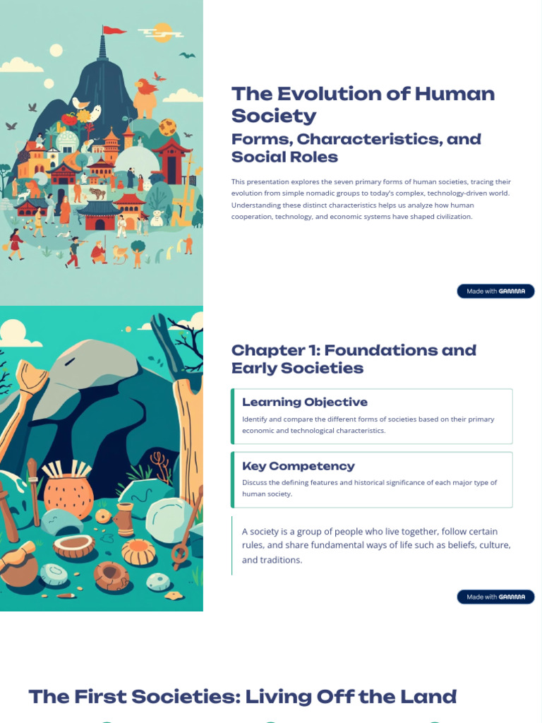 Evolution of Human Societies Explained | PDF | Society | Agriculture