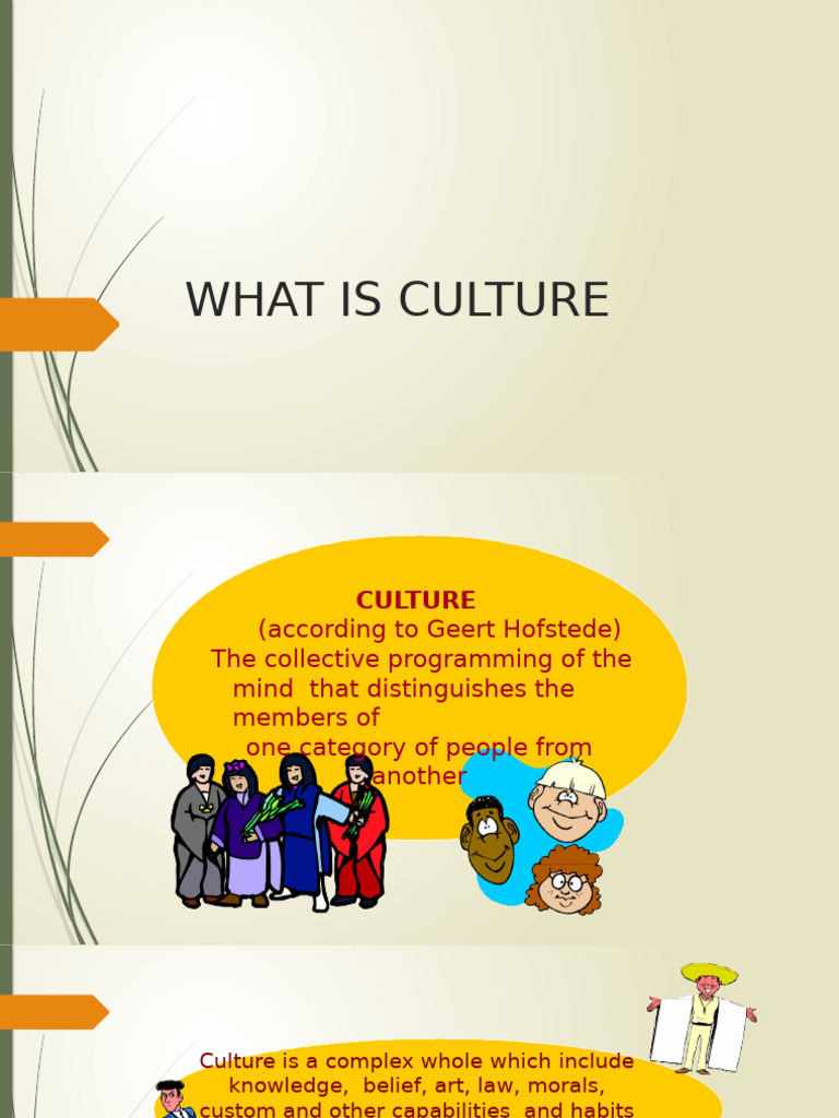 Characteristics of Culture 28.10.23 | PDF | Socialization | Psychology