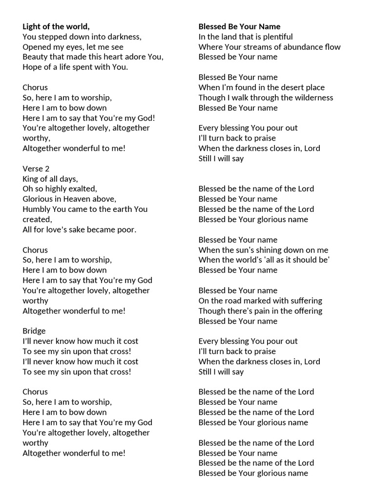 Light of The World | PDF | Theology | Religious Belief And Doctrine