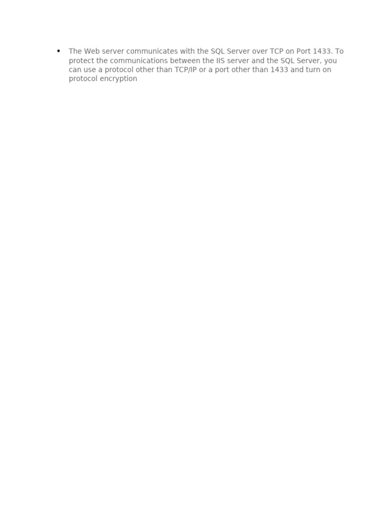 Securing Database Connection | PDF