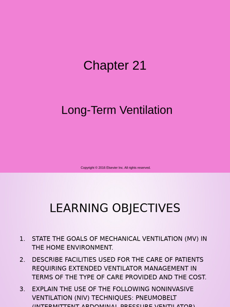 Long-Term Mechanical Ventilation Overview | PDF | Intensive Care Unit ...