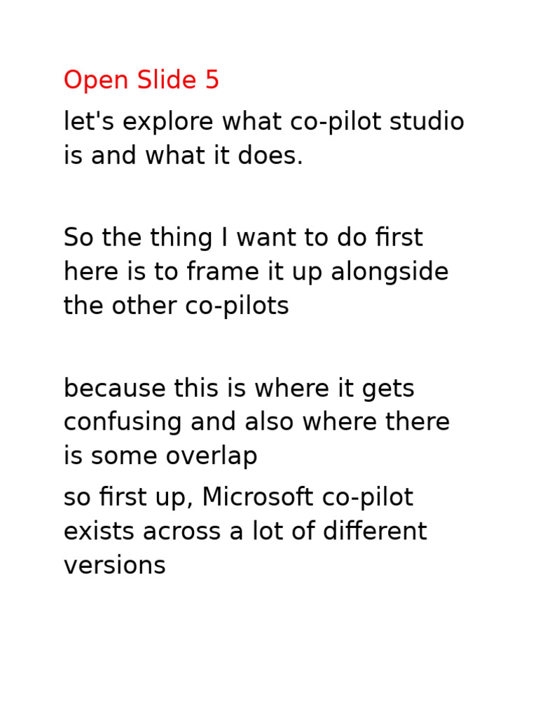 Understanding Co-Pilot Studio Features | PDF | Application Software ...