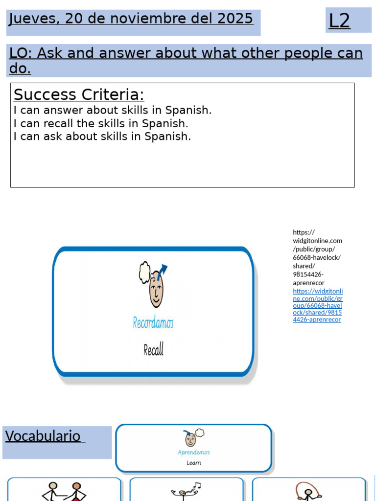 Spanish Lesson 4 | PDF