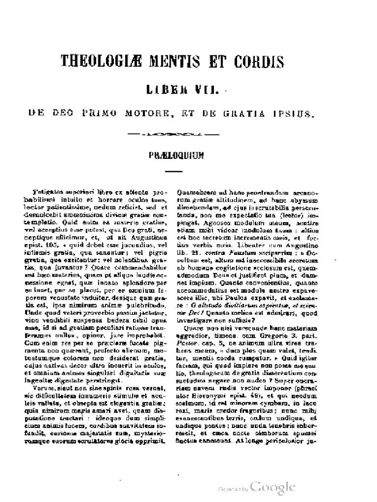De Gratia - Theologia Mentis Et Cordis II-220-464 Compressed | PDF