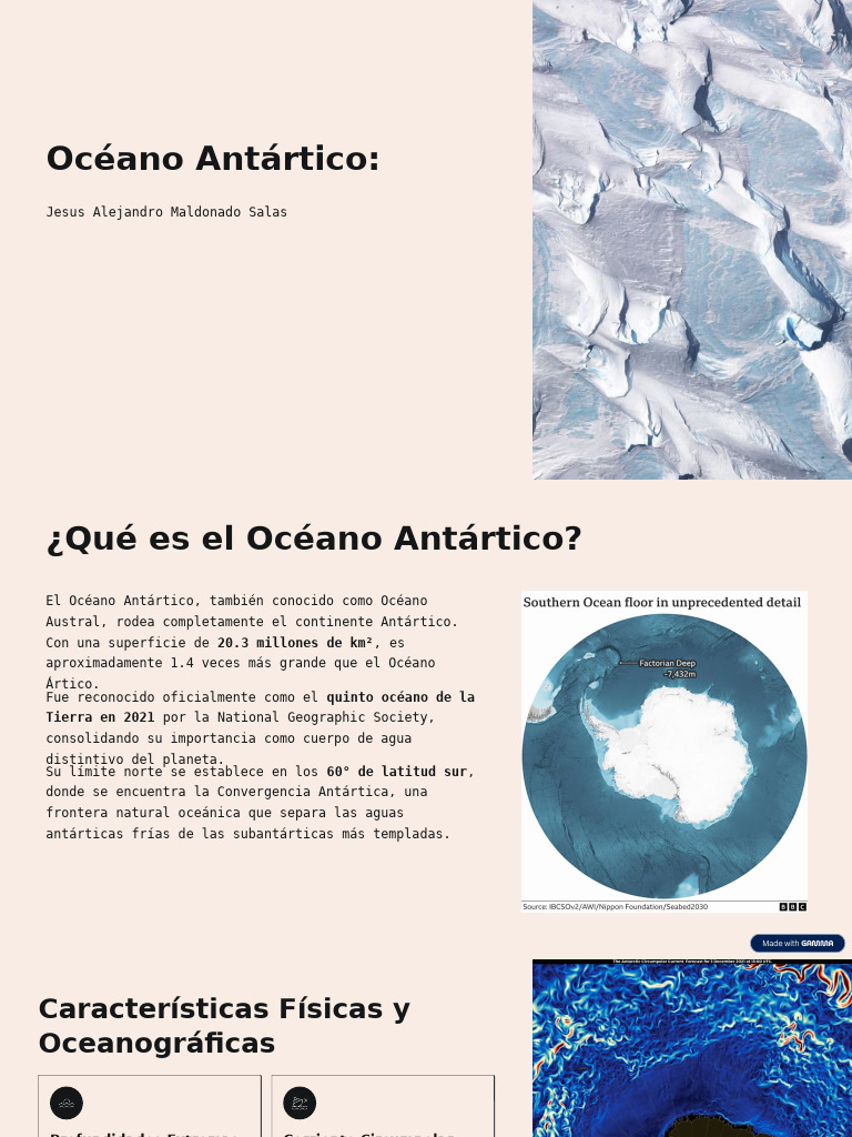 Océano Antártico: Biodiversidad y Conservación | PDF | Antártida | Océanos