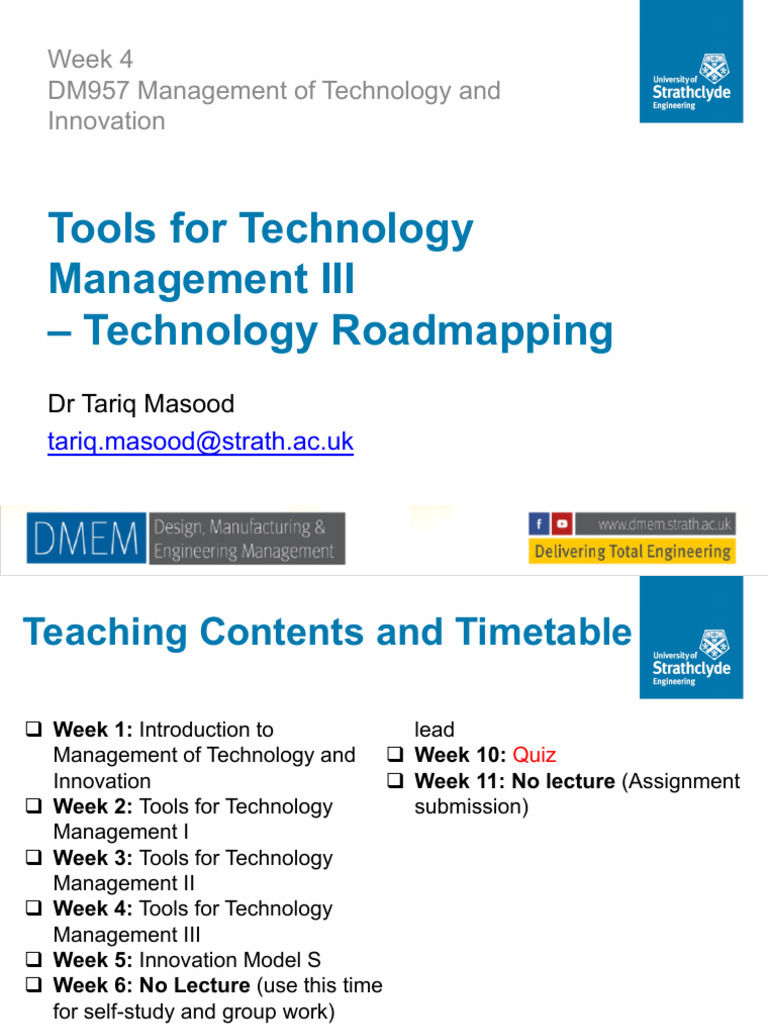 Week 4 Dm957 Mti - TRM - T Masood | PDF | Information | Transport