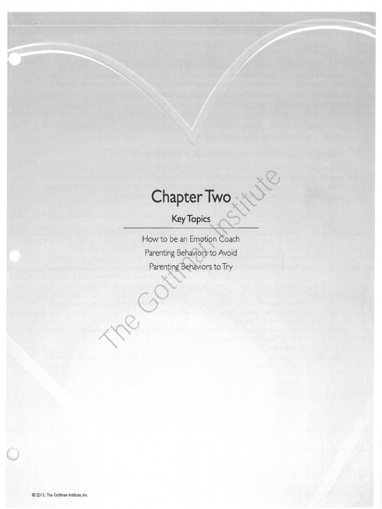 Emotion Coaching Chapter 2 | PDF