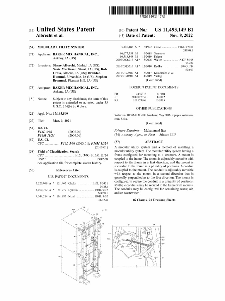 Modular Utility System Patent | PDF