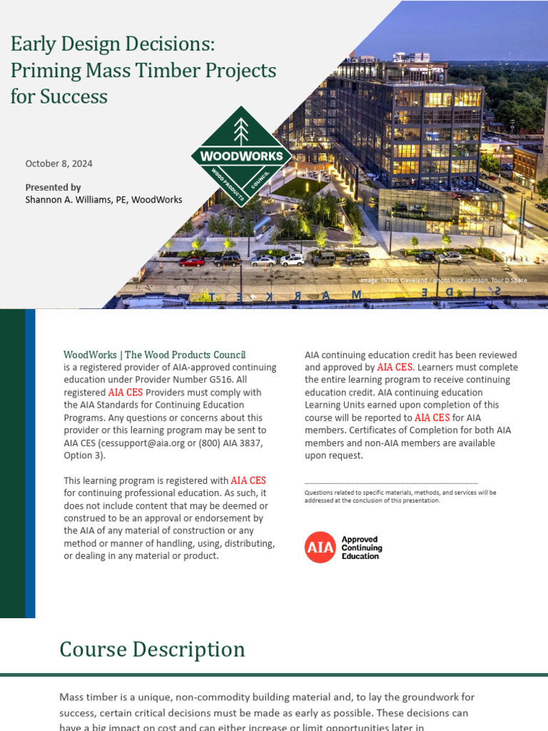 Optimizing Early Design for Mass Timber | PDF | Building Engineering ...