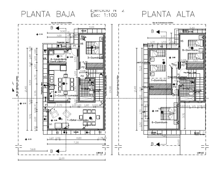 Eje de Colindancia de 0.025m | PDF