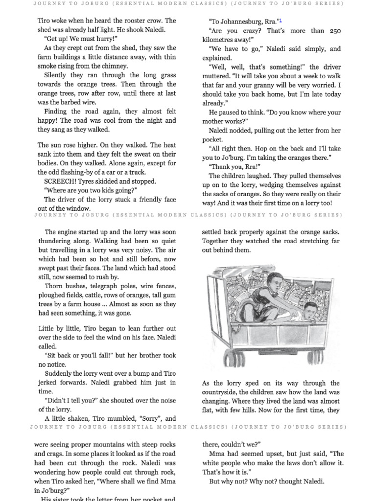 Journey To Joburg Chapter 4 | PDF