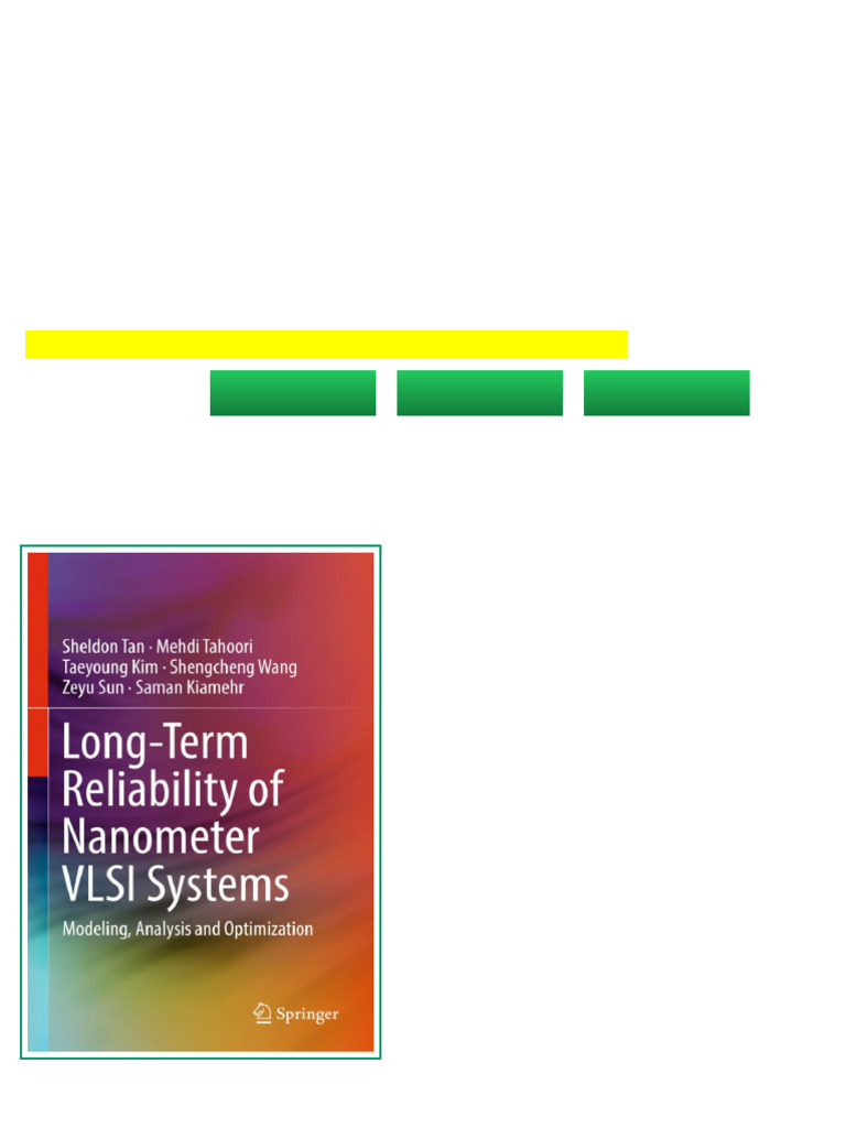(Ebook) Long-Term Reliability of Nanometer VLSI Systems: Modeling ...