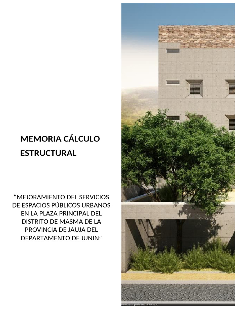 Memoria de Calculo Estructural Parque Masma | PDF | Fundación ...