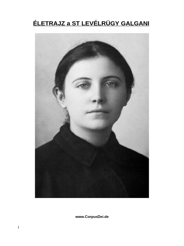 Biography St Gemma Galgani (1) (1) | PDF