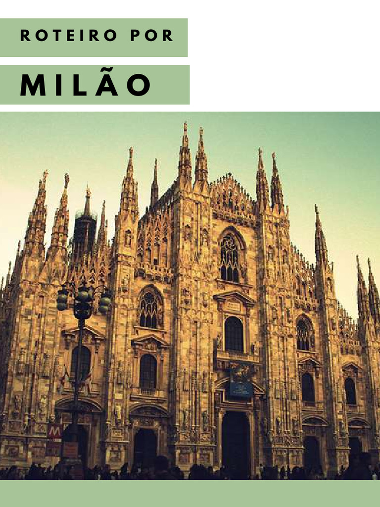 MILÃO roteiro, sites oficiais e extras.pdf | PDF | Milão | Hotel