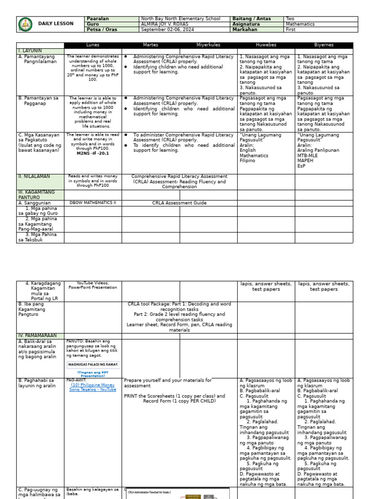 Mathematics2 WHLP Q1 W5 | PDF