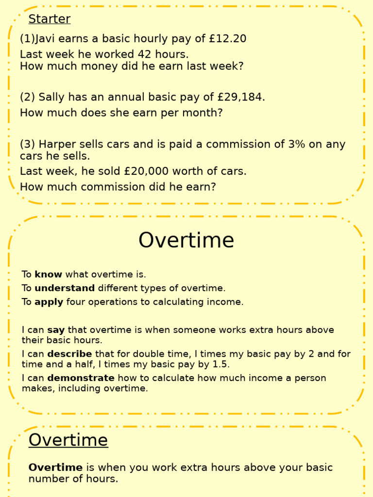 04 Overtime | PDF