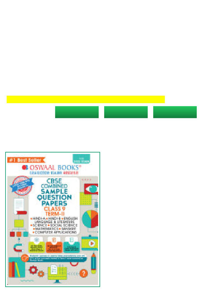 (Ebook) Oswaal CBSE Term 2 Hindi-A, Hindi-B, English, Science, Social ...