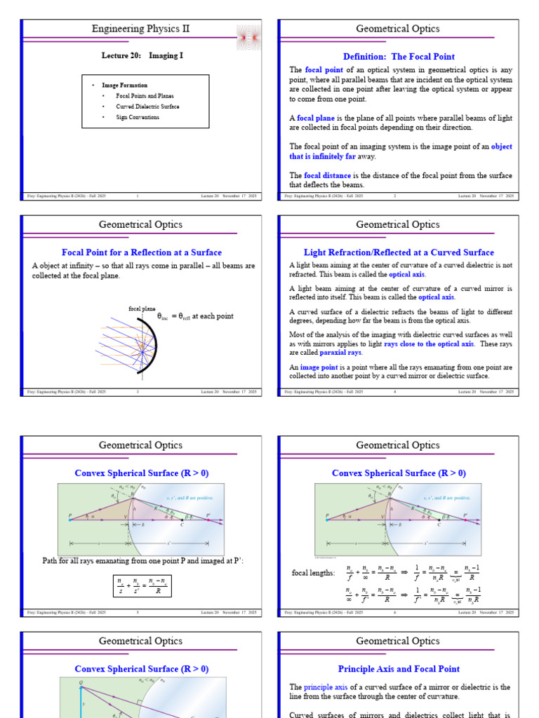 Lecture 20 Post | PDF | Optics | Light