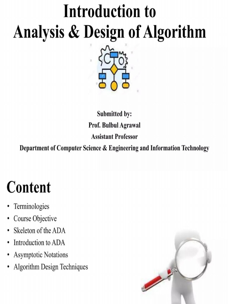 Analysis and Design of Application Specific Algorithms | PDF