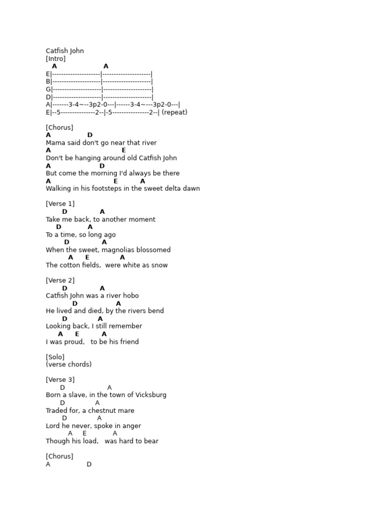 Catfish John | PDF